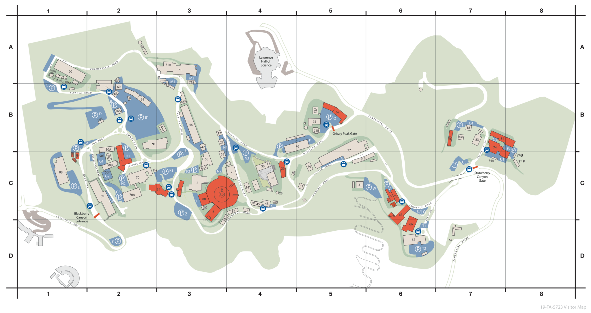 Berkeley Lab Printable Site Map